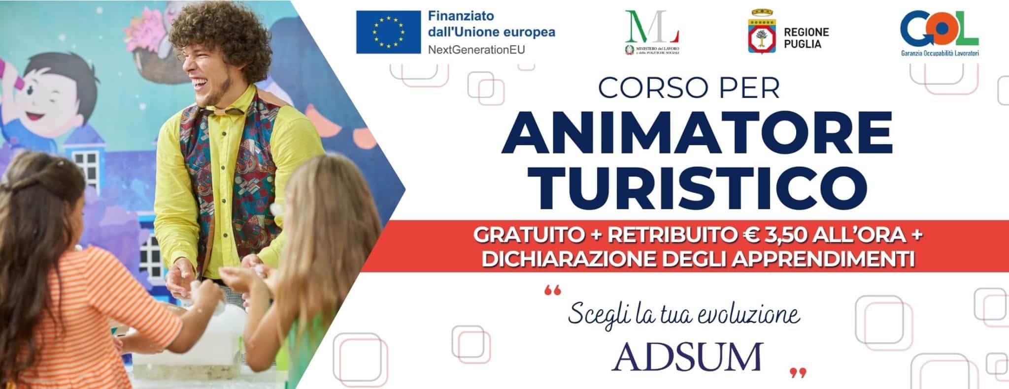 CORSO PER ANIMATORE TURISTICO – PERCORSO 2 - Adsum